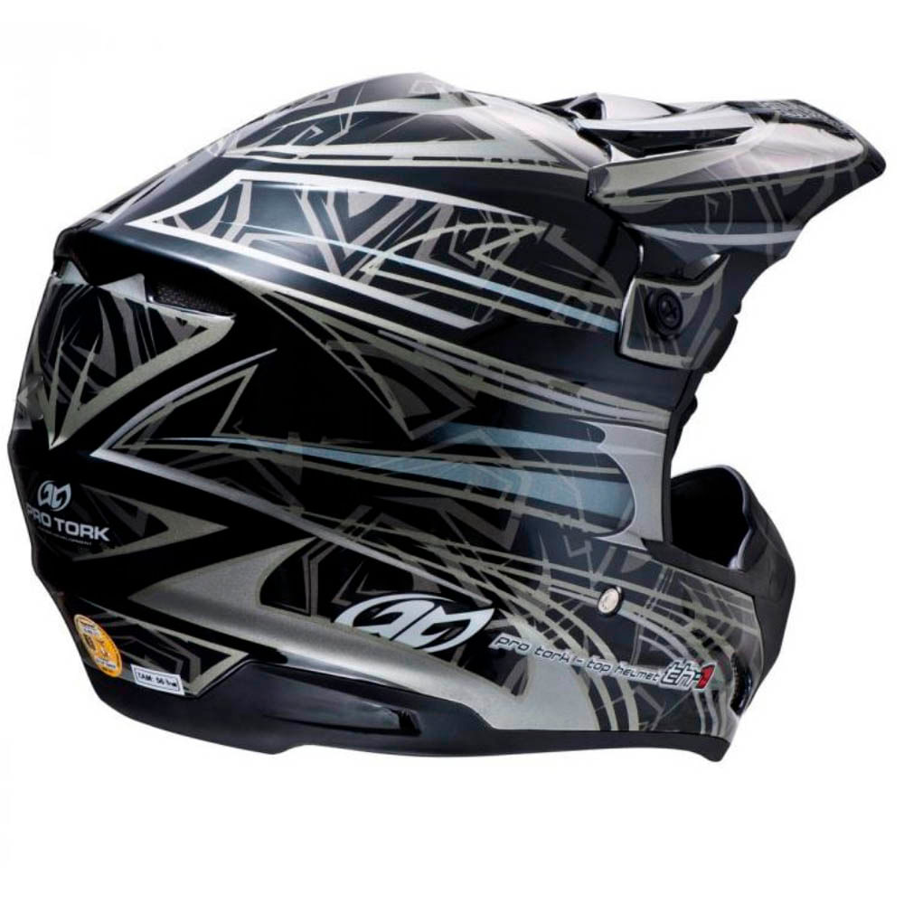 Capacete Cross TH1 Edge Cinza - JMJmotos