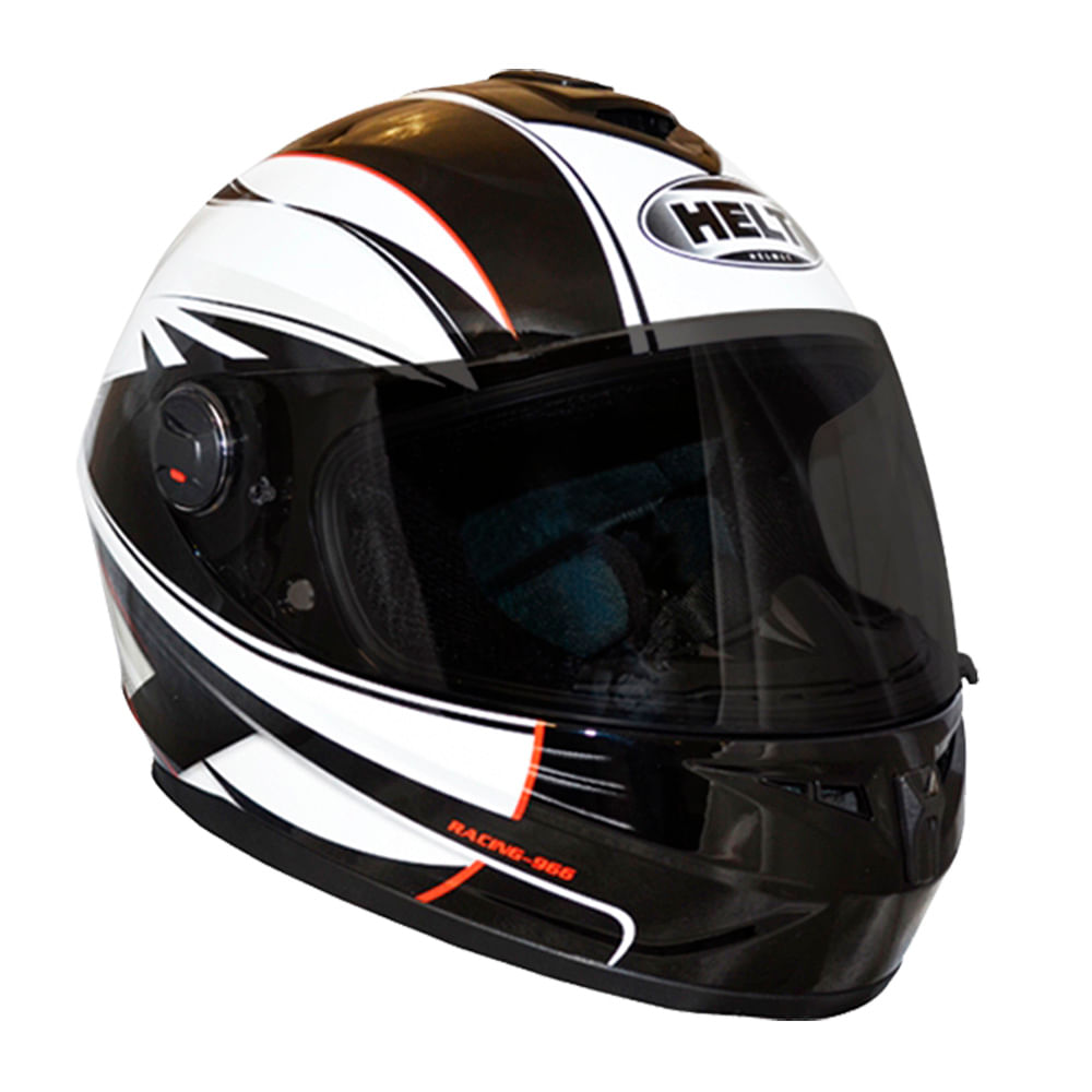 Capacete Helt Advance Racing Preto - JMJmotos