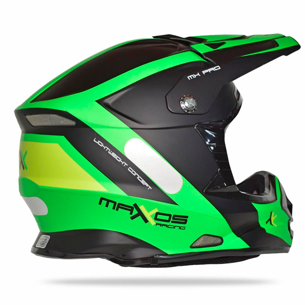 Capacete Cross Mattos Mx Pro 19 Verde Fosco - JMJmotos