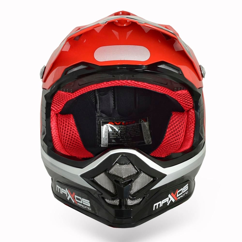 Capacete Cross Mattos Mx Pro Strike Vermelho - JMJmotos