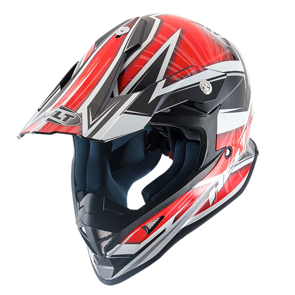 Capacete Cross Helt MX Rajado Vermelho - JMJmotos